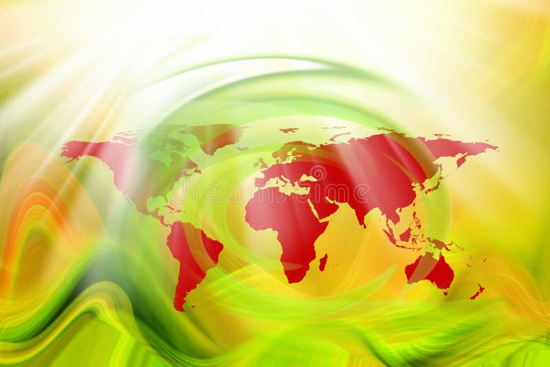 World map in waves stock illustration. Illustration of element - 119893366