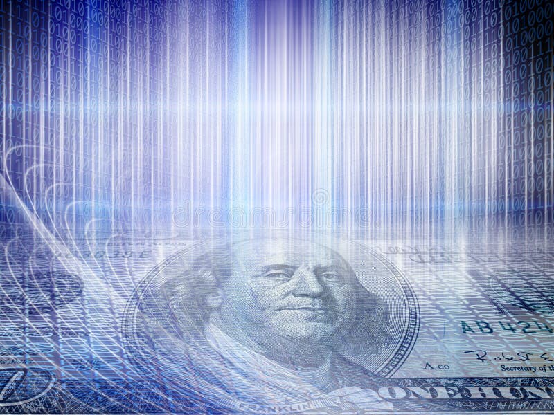 Conceptual Internet Business Image of Binary Code Tecnology with Stock ...