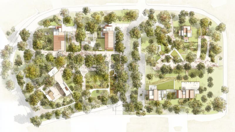 Conceptual Layout of a New Village Development with Emphasis on Green ...