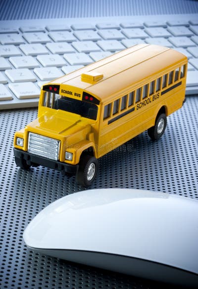 Computer Technology Online School Education Stock Image - Image of ...