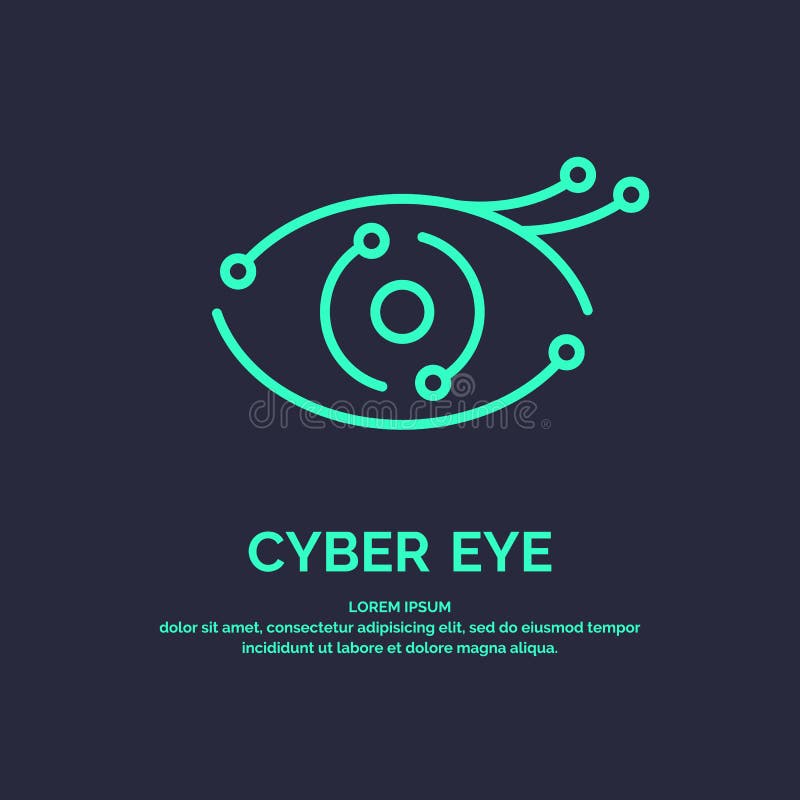 Conceptual Logo and Label Cyber Eye. Stock Vector - Illustration of ... Conceptual Logo and Label Cyber Eye. Stock Vector - Illustration of ...