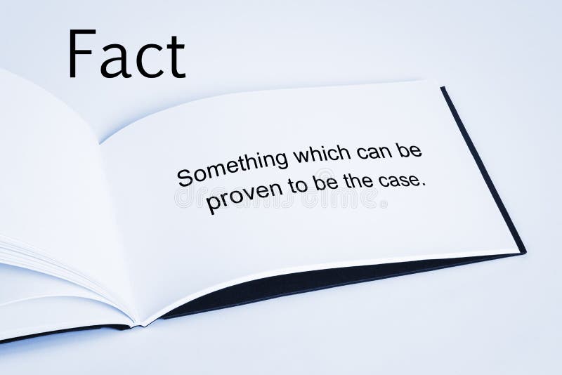Fact Concept and Definition Stock Image - Image of knowledge, facts ...