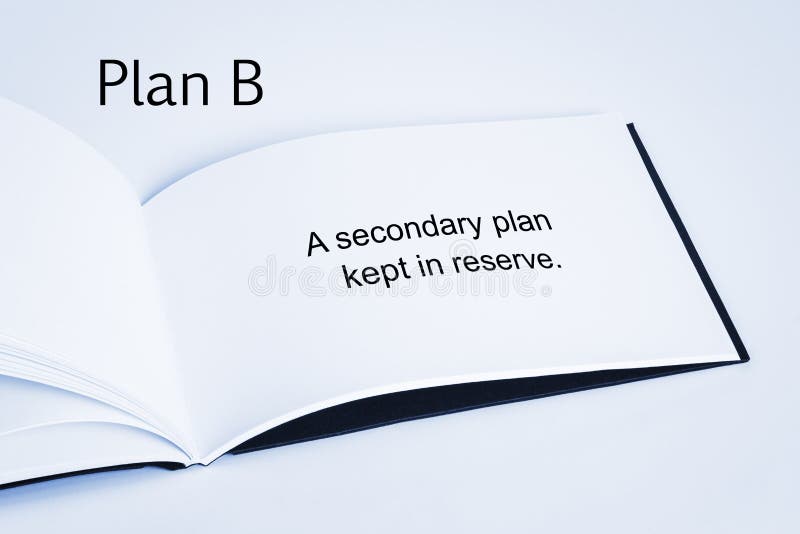 Plan B Concept and Definition Stock Photo - Image of definition ...