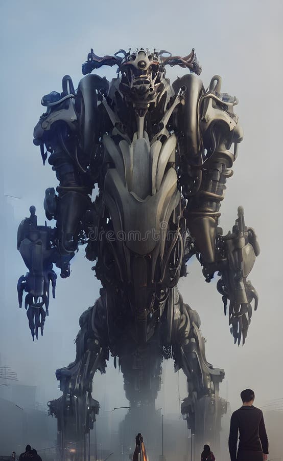 Conceptual Mechanical Machine Illustration Stock Illustration ...