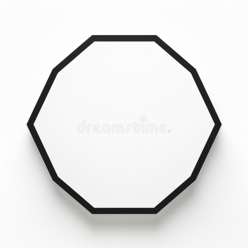 Conceptual Minimalism: the Octagon - White and Black Decorative Wall ...