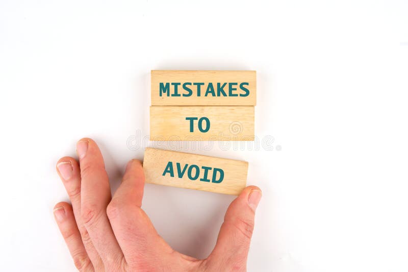 Conceptual Mistakes To Avoid Symbol. Copy Space Stock Photo - Image of ...