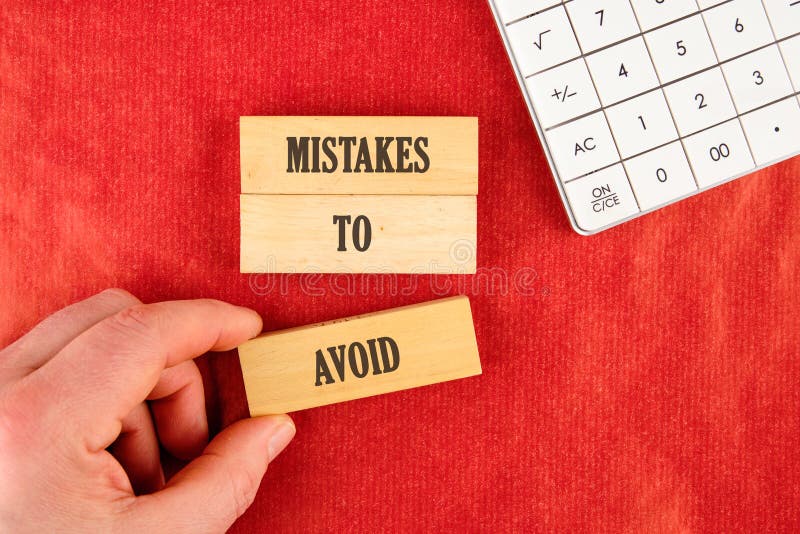 Conceptual Mistakes To Avoid Symbol. Copy Space Stock Image - Image of ...