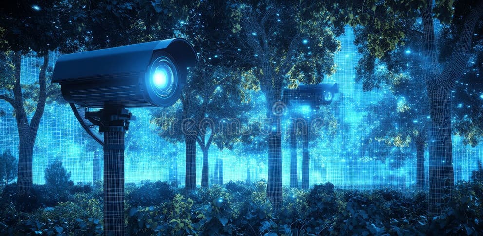 A Conceptual, Modern Rendering of a CCTV Camera with Low-poly Graphics ...