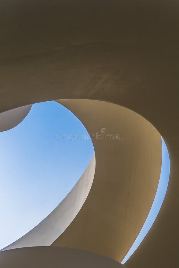 Conceptual Monument Made in Form of Geometrical Shapes, Abstract Stock ...