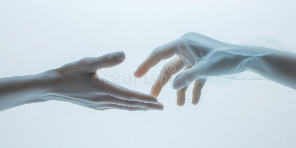 Conceptual Motion Blur Handshake Symbolizing Connection and Unity Stock ...