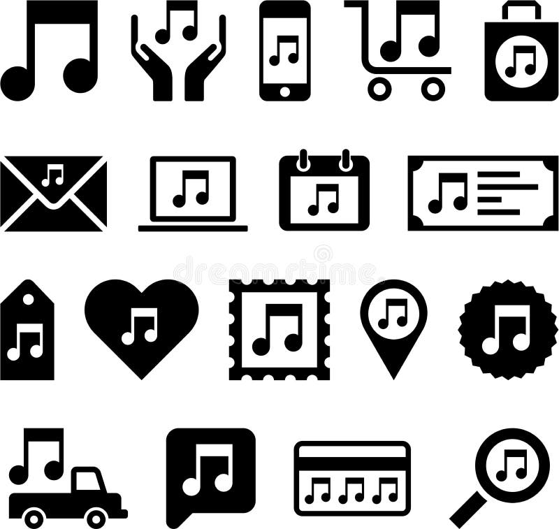 Crochet Music Note Stock Illustrations – 14 Crochet Music Note Stock ...