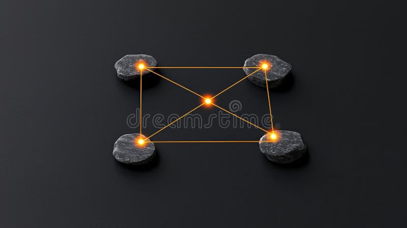 Conceptual Network Connection Design with Stones and Light Nodes on ...