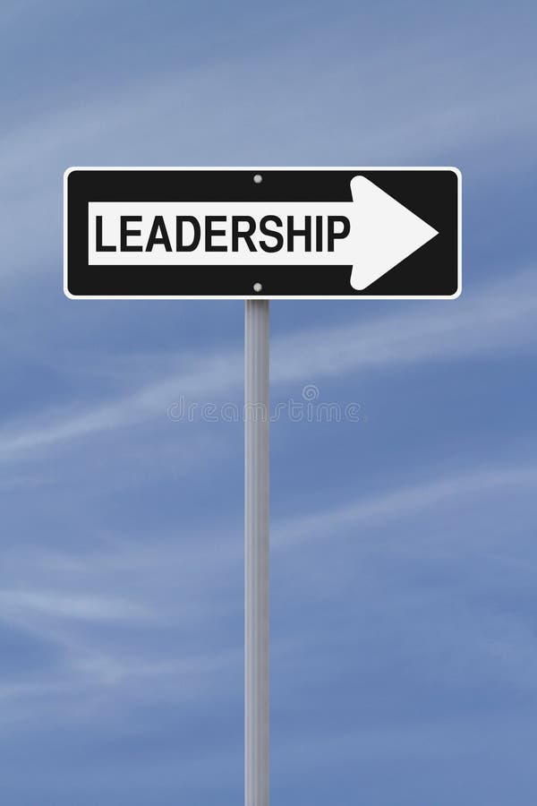Leadership Sign stock image. Image of advance, pole, post - 5140067