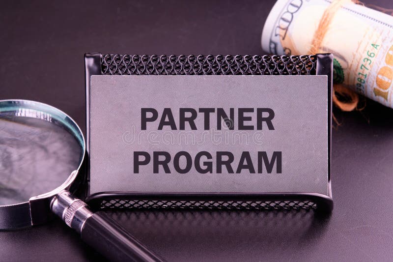 Conceptual Partner Program Symbol. Copy Space Stock Image - Image of ...