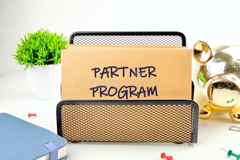 Conceptual Partner Program Symbol. Copy Space Stock Image - Image of ...