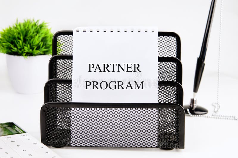 Conceptual Partner Program Symbol. Copy Space Stock Image - Image of ...