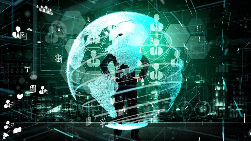 Conceptual People Network Linking and Connection Stock Image - Image of ...