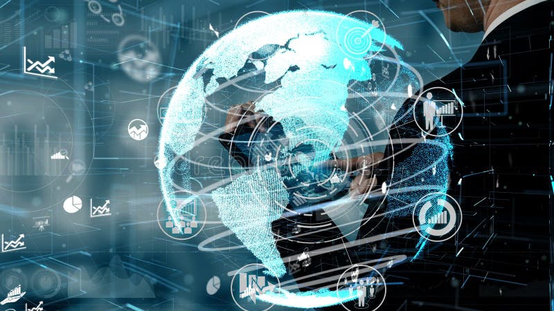 Conceptual People Network Linking and Connection Stock Illustration ...