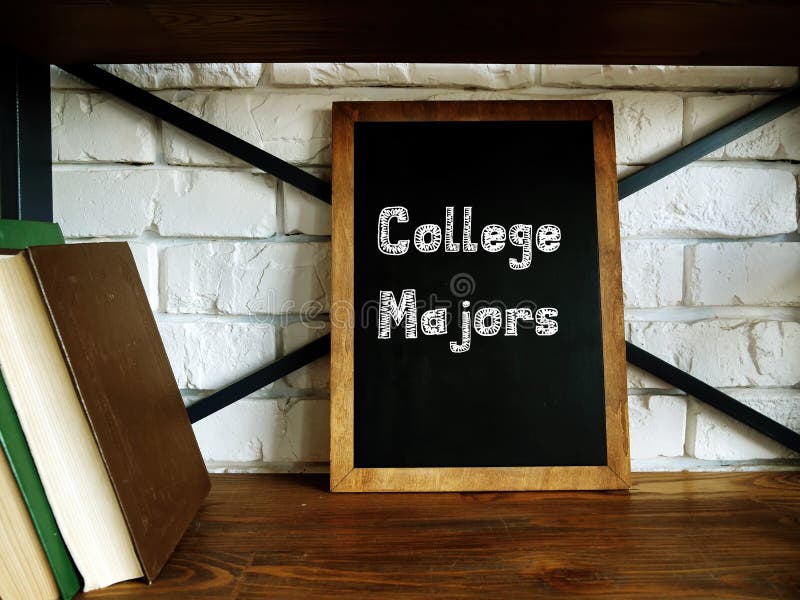 Conceptual Photo about College Majors with Written Text Stock Photo ...