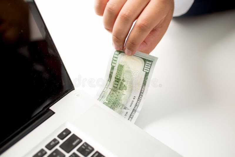 Conceptual Photo of Digital Money Transfer Stock Image - Image of ...