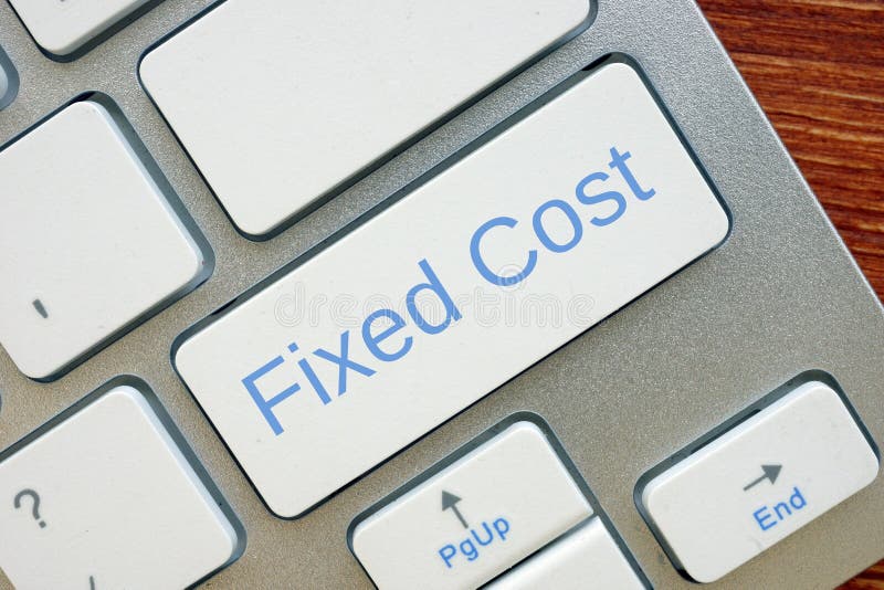 Conceptual Photo about Fixed Cost with Written Text Stock Image - Image ...