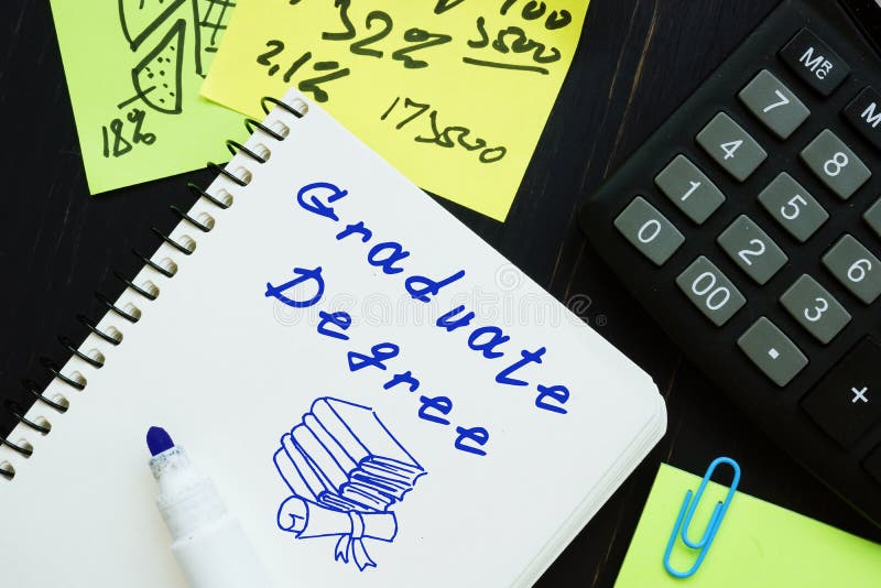 Conceptual Photo about Graduate Degree with Written Text Stock Photo ...