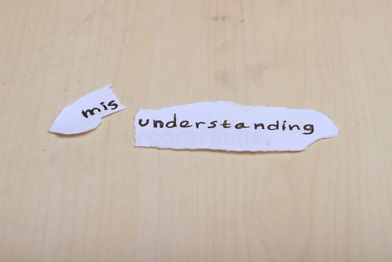 Conceptual Photo, Ilustration for Change Misunderstanding into ...