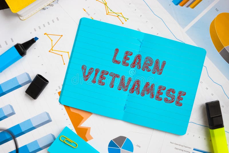 Conceptual Photo about Learn Vietnamese with Handwritten Text Stock ...