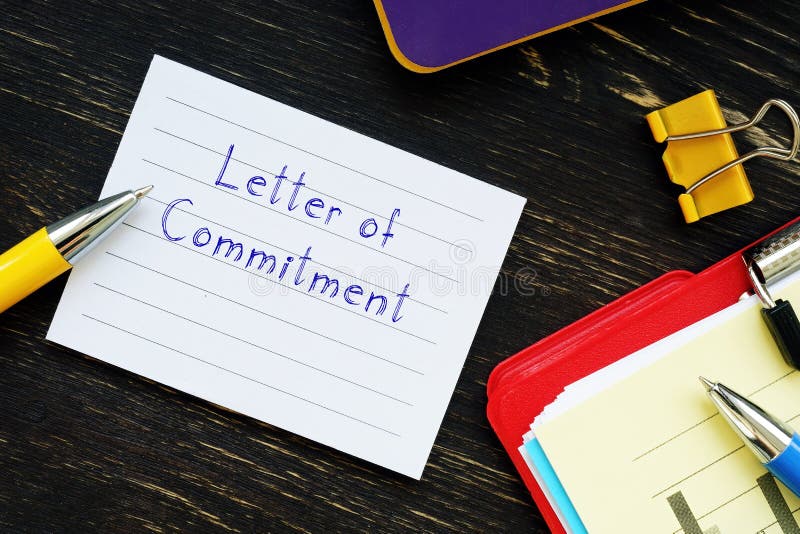 Commitment Letter stock photo. Image of promises, agreements - 13087330