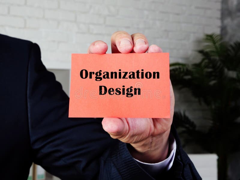 Conceptual Photo about Organization Design with Handwritten Text Stock ...