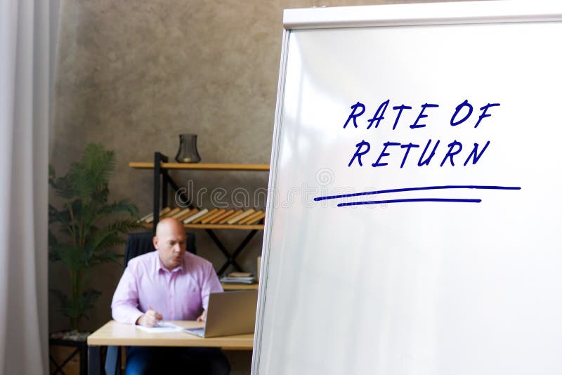 Conceptual Photo about RATE of RETURN with Written Phrase Stock Photo ...