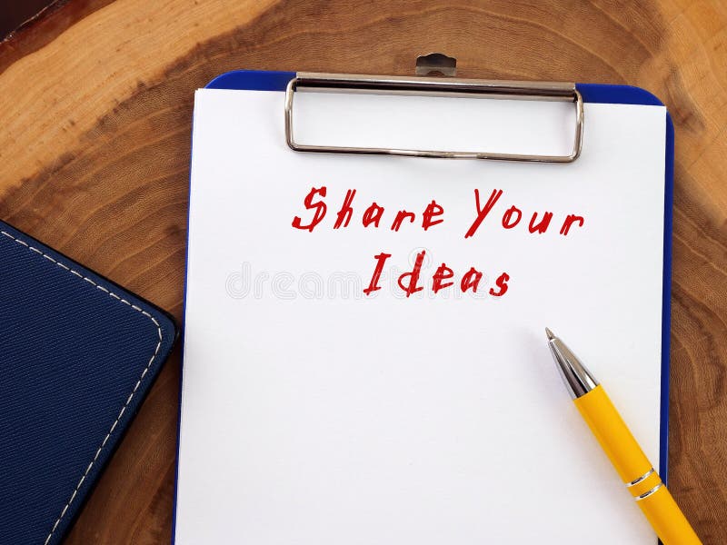 Conceptual Photo about Share Your Ideas with Handwritten Text Stock ...