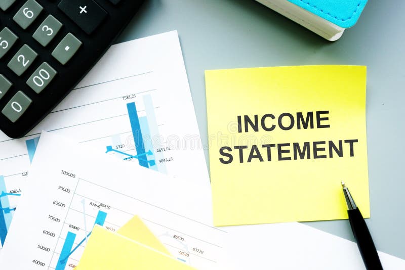 Income Statement is Shown Using the Text Stock Photo - Image of ...