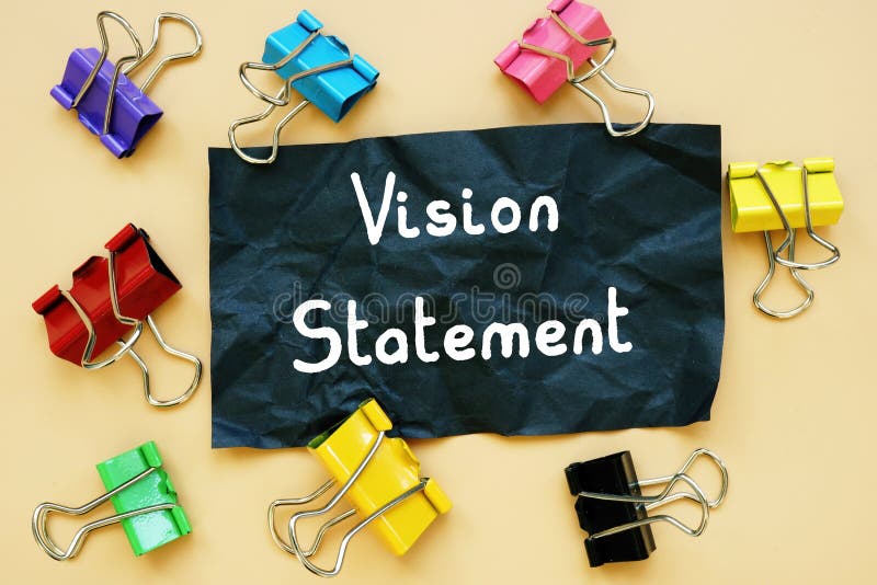 Conceptual Photo about Vision Statement with Handwritten Text Stock ...