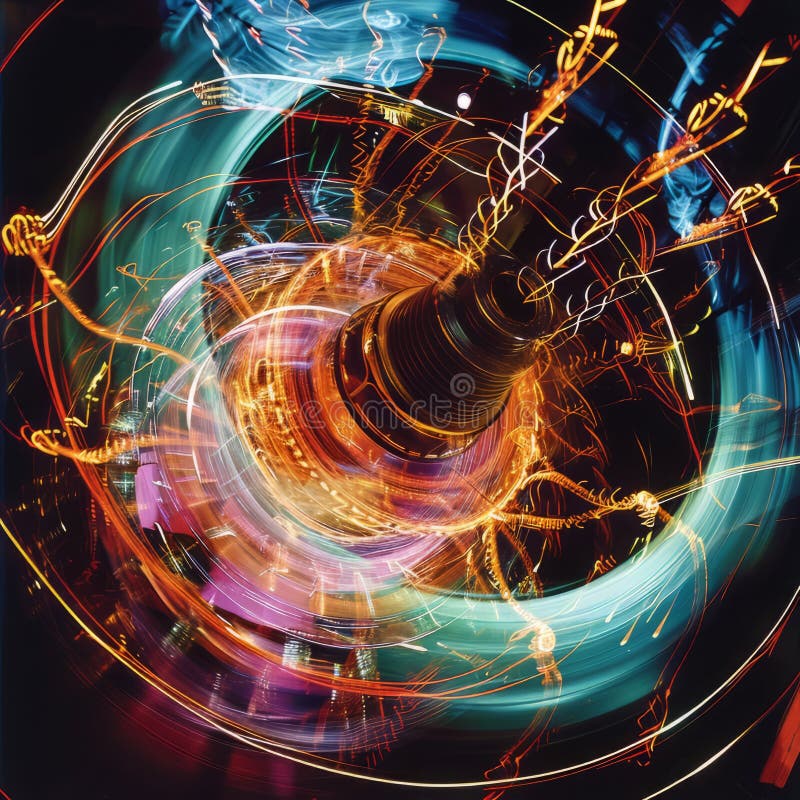 A Conceptual Photograph Featuring an Inductor As the Focal Point Stock ...