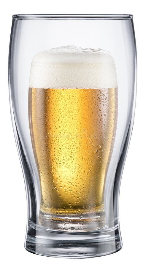 Conceptual Picture of Glass of Beer Inside of Empty Glass. File ...