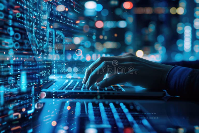 A Conceptual Portrayal of Digitalization and Coding, with a Hand ...