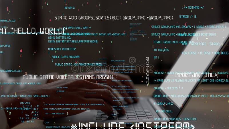Conceptual Programming and Coding of Future Software Stock Video ...