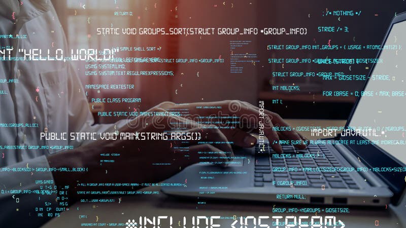 Conceptual Programming and Coding of Future Software Stock Video ...