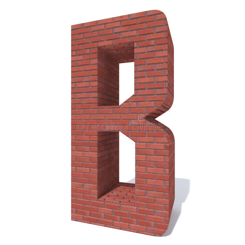 Rough Masonry Constructed Font or Type Stock Illustration ...