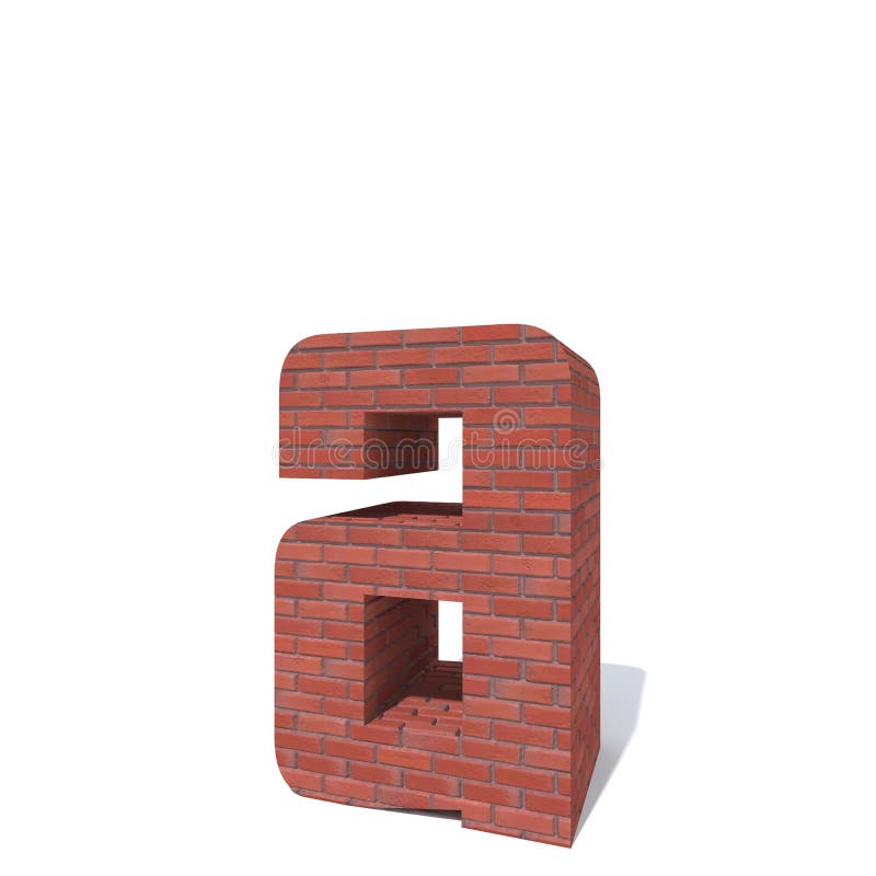 Rough Masonry Constructed Font or Type Stock Illustration ...