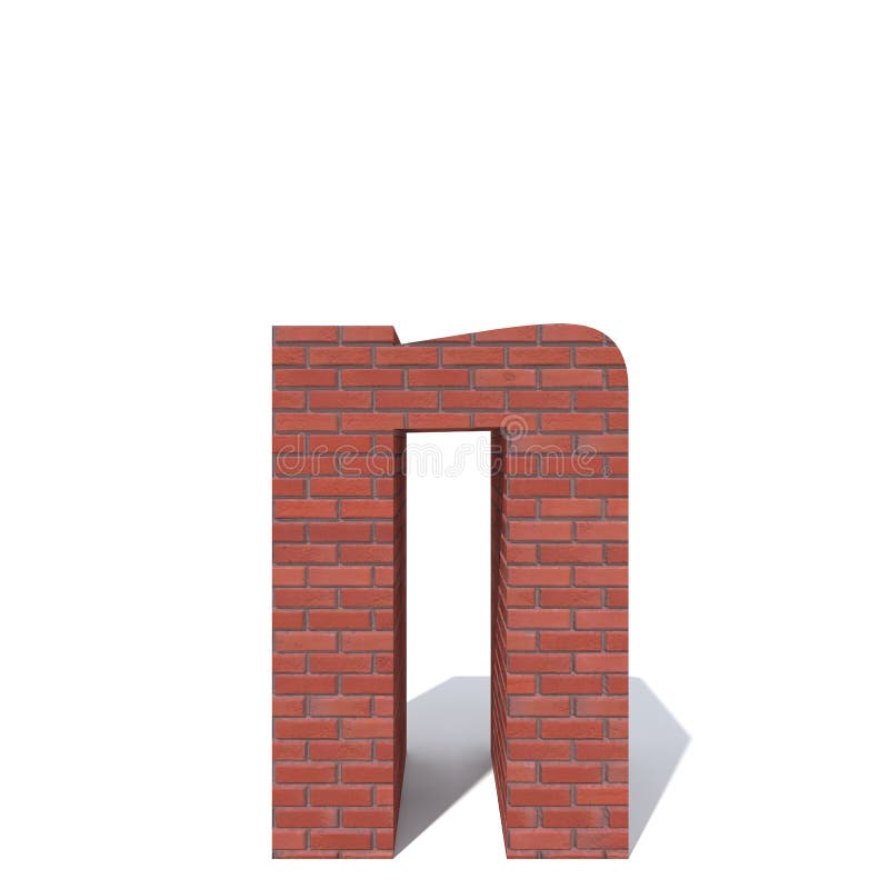 Heavy Rough Masonry Constructed Font or Type Stock Illustration ...