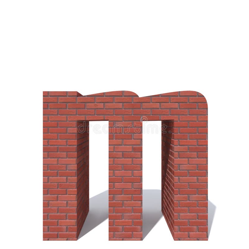 Heavy Rough Masonry Constructed Font Or Type Stock Illustration ...