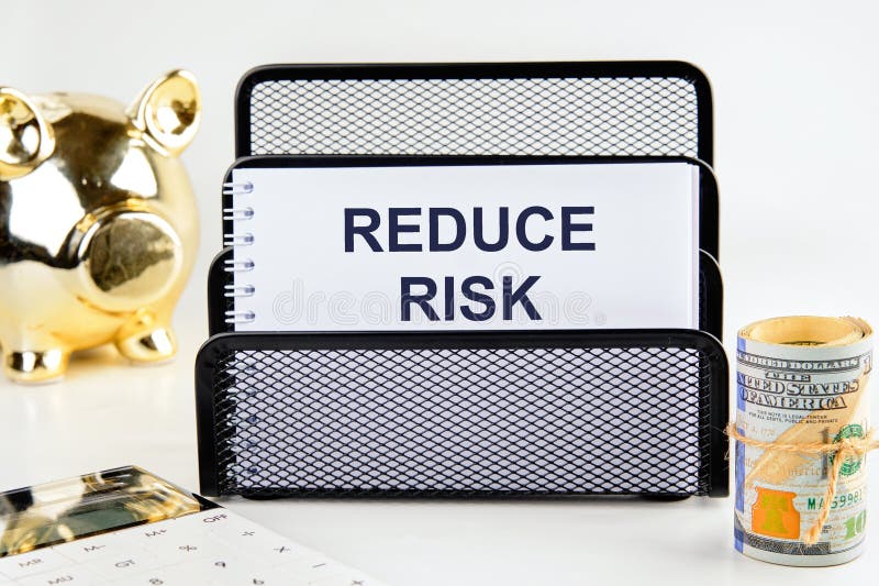 Conceptual Reduce Risk Symbol. Copy Space Stock Image - Image of manage ...