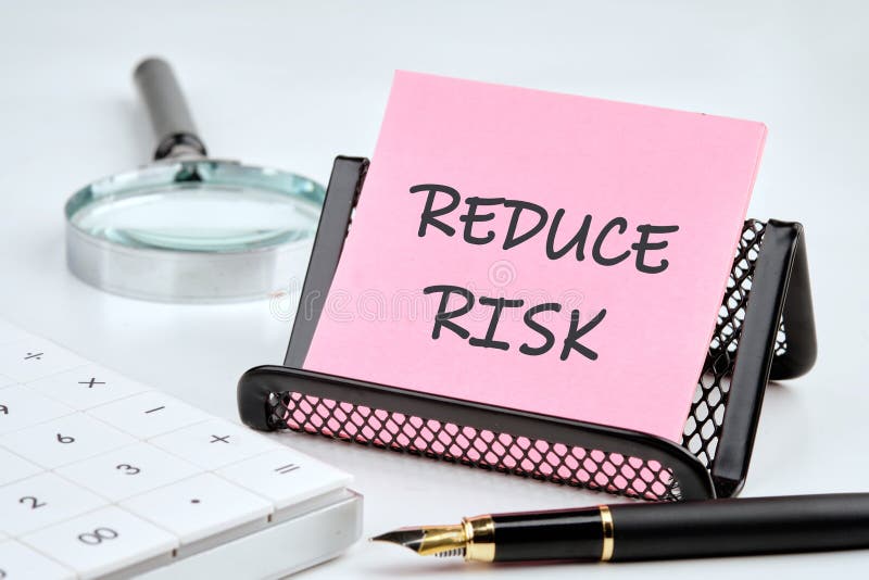 Conceptual Reduce Risk Symbol. Copy Space Stock Image - Image of symbol ...