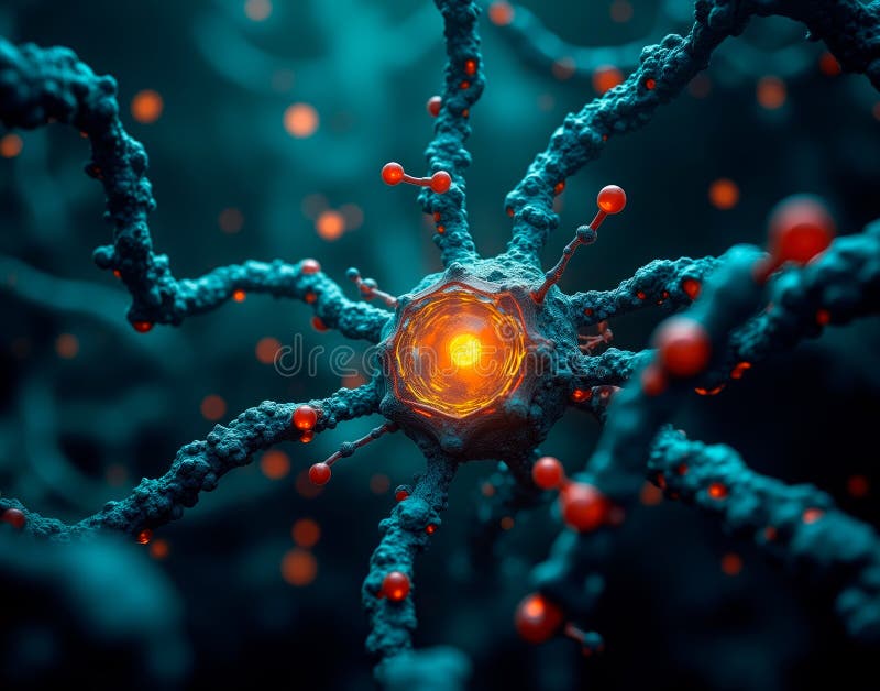 A Conceptual Rendering of a Molecular Structure Forming into a Human ...