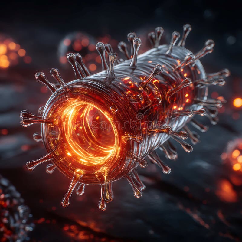 A Conceptual Rendering of a Viral or Molecular Structure, Portraying ...