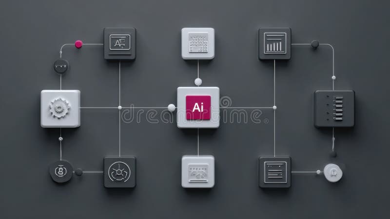 Conceptual Representation of Artificial Intelligence Components and Their Interactions on a Dark ...