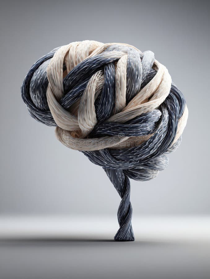 Conceptual Representation of a Brain Made from Twisted Ribbons ...