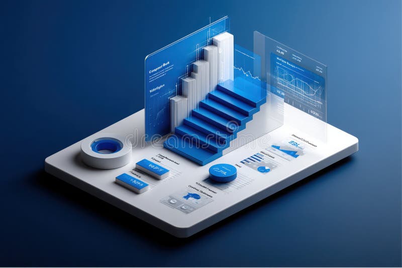 Conceptual Representation of Business Growth and Analysis with Charts ...